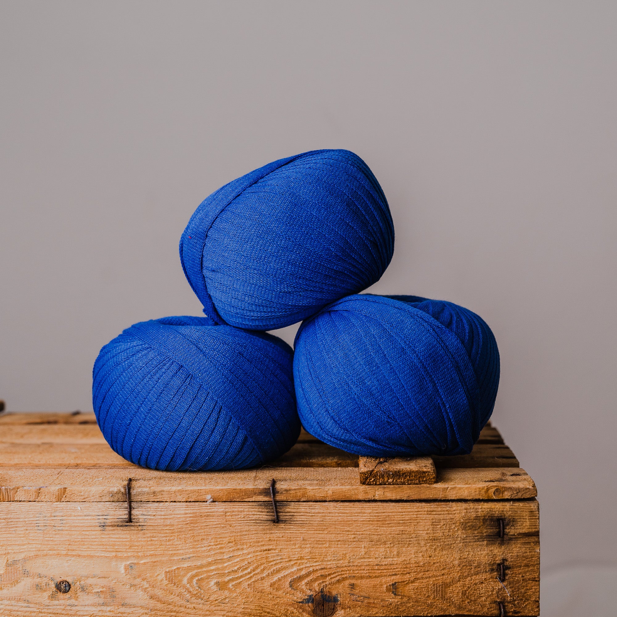 Ovillo de Trapillo 100% Reciclado · Azulón