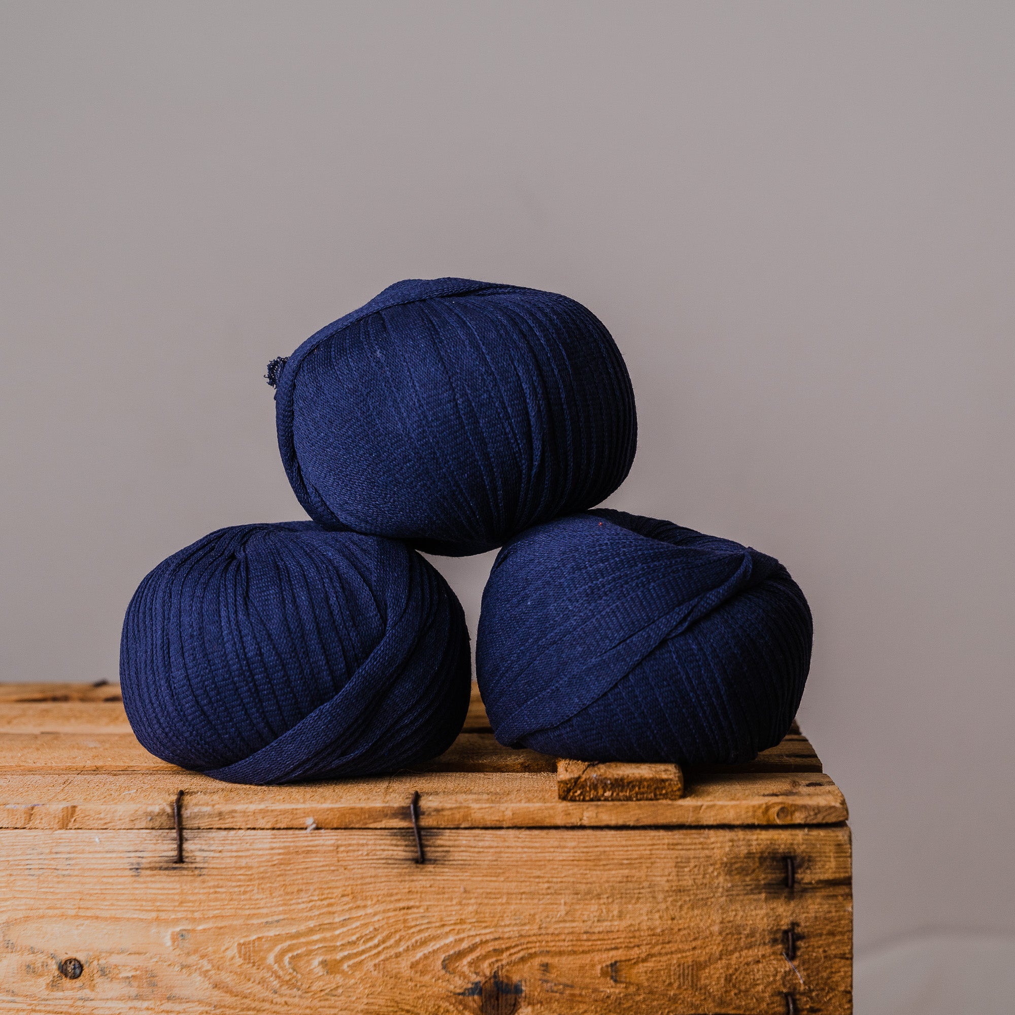 Ovillo de Trapillo 100% Reciclado · Azul Marino